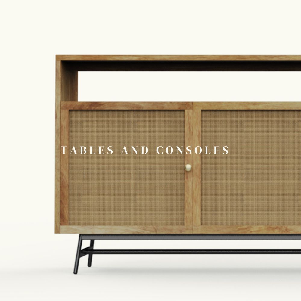 Rattan Tables and Consoles | Crafts Mill Bespoke Furniture