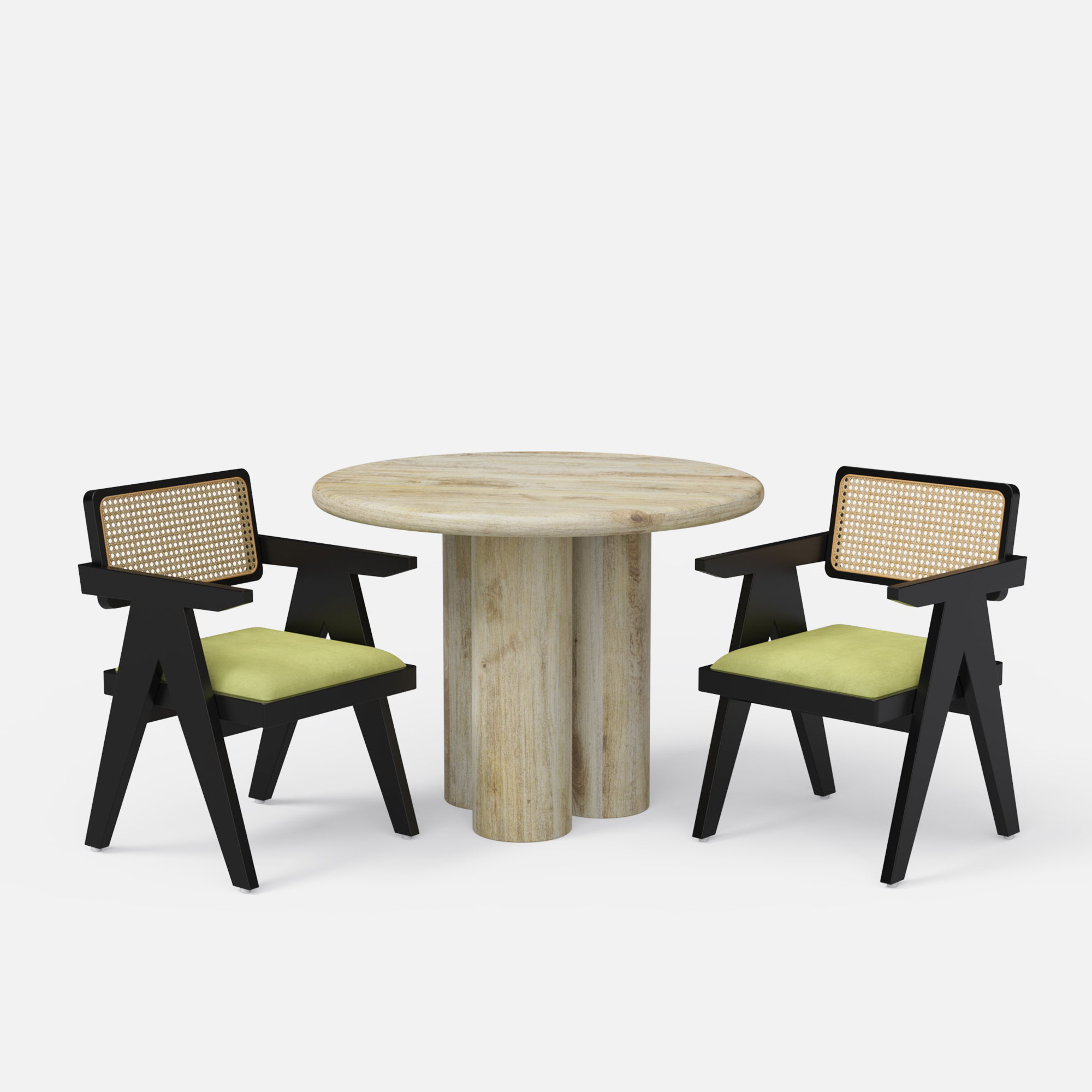 Amor-Pierre Dining Table Set - 2, 4 & 6 Seater/ All sizes | Crafts Mill ...