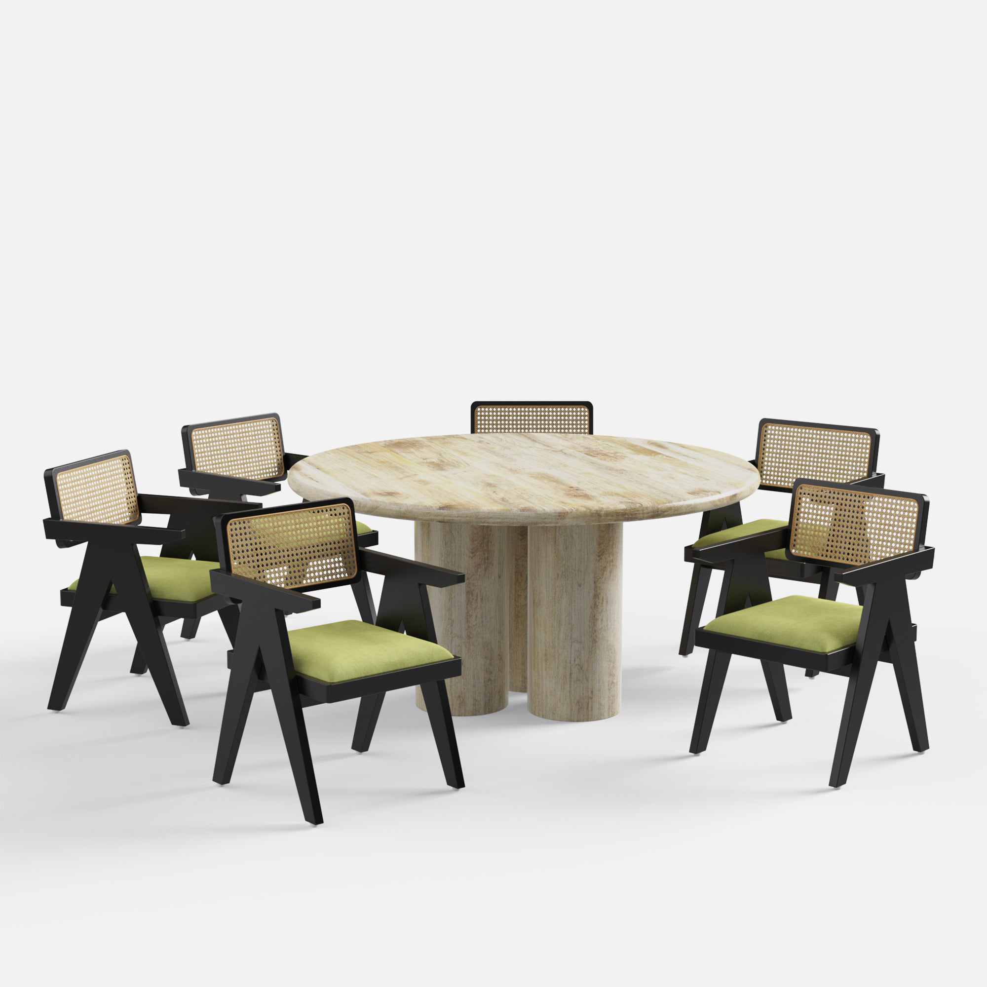 Amor-Pierre Dining Table Set - 2, 4 & 6 Seater/ All sizes | Crafts Mill ...