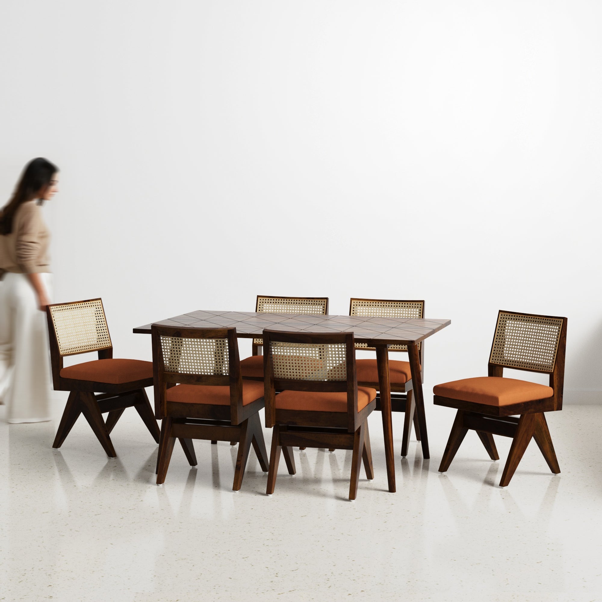 Helena-Jean Dining Table Set- 4,6 & 8 Seater/ All sizes | Crafts Mill ...