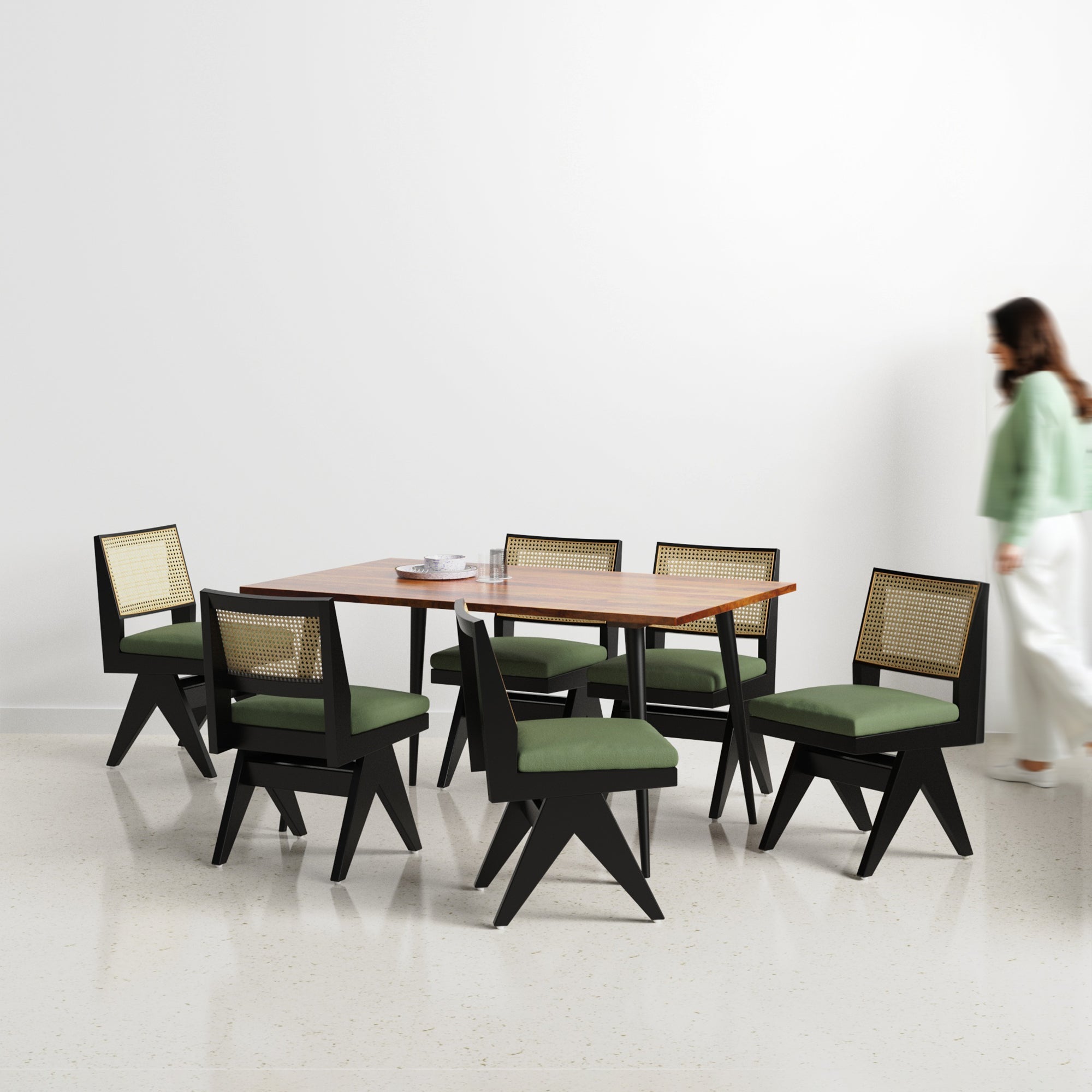 Shelly Plaintop-Jean Dining Table Set - 4 & 6 Seater/ All sizes ...