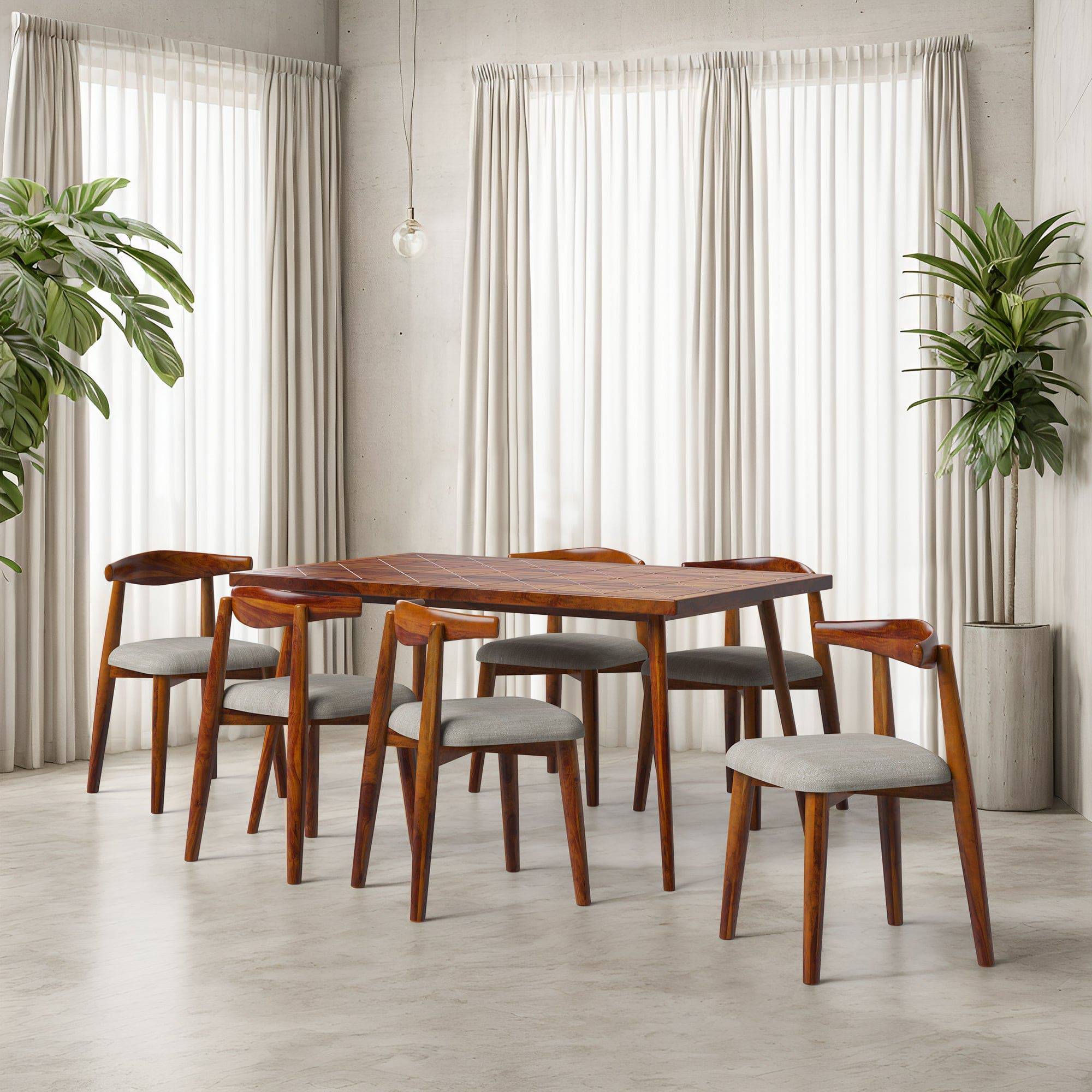 Helena-Arendt Dining Table Set- 4 & 6 Seater/ All sizes | Crafts Mill ...