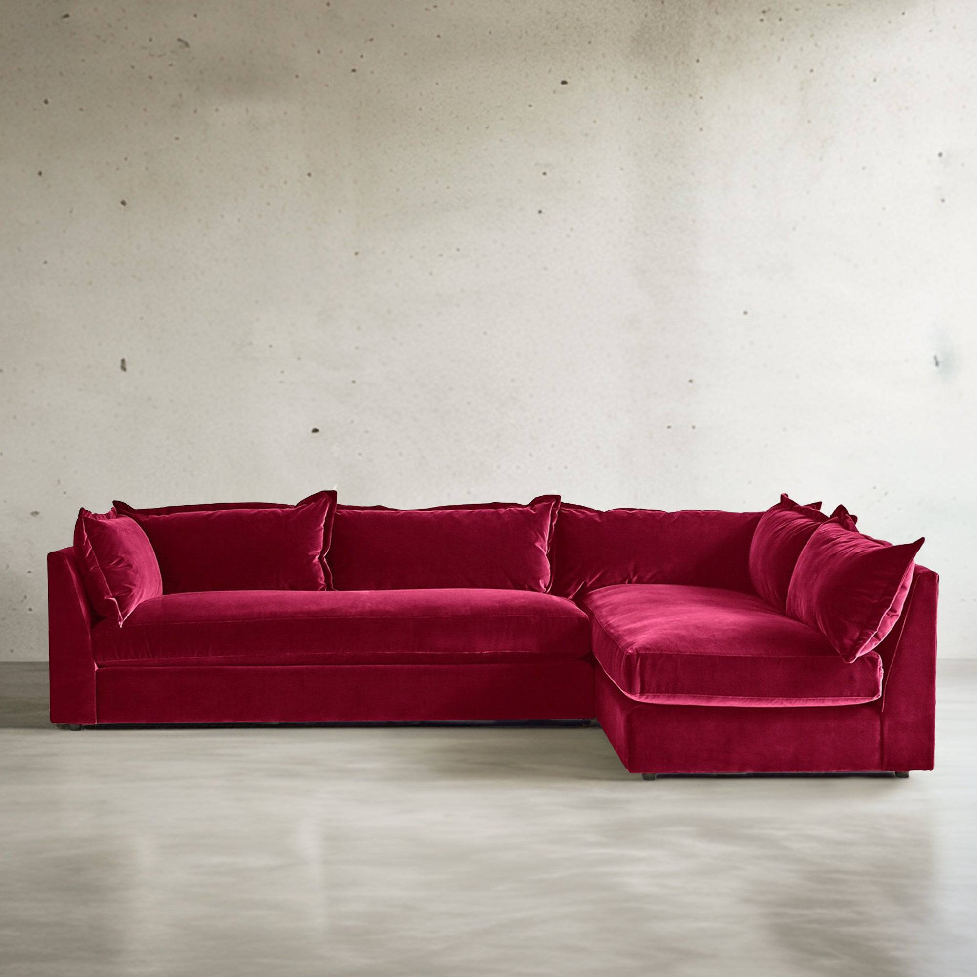 Caprice L Shape Sofa - 117" | Crafts Mill Bespoke Furniture